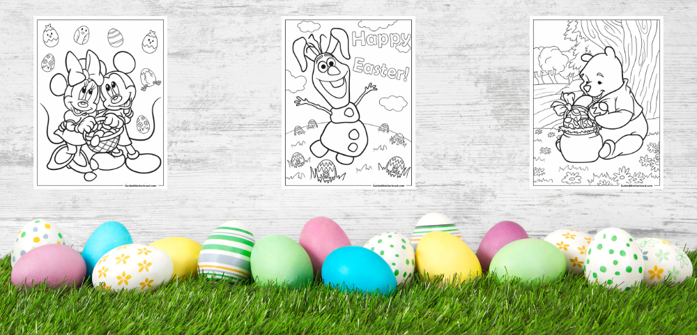 24 FREE Disney Easter Coloring Pages - Guided Motherhood